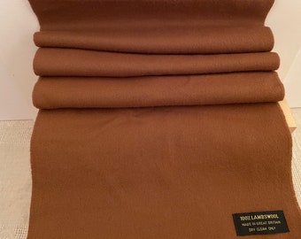 Brown Wool Scarf | Etsy