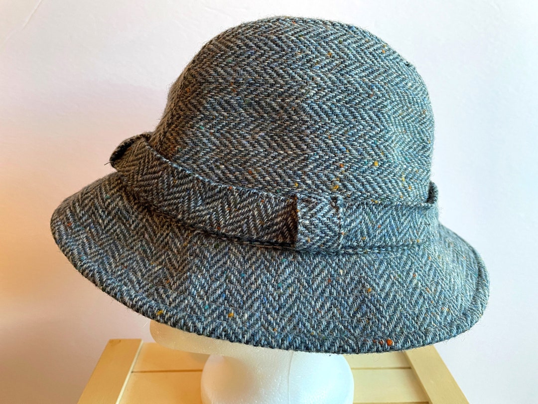 Donegal Ireland Handwoven Blue Tweed Hat, Gerard Odonnell Weaver, Pure ...