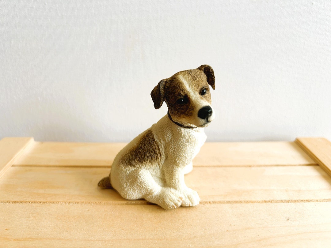 Jack Russell Terrier Figurine, Sandy and Sam, Hand Painted, Country ...