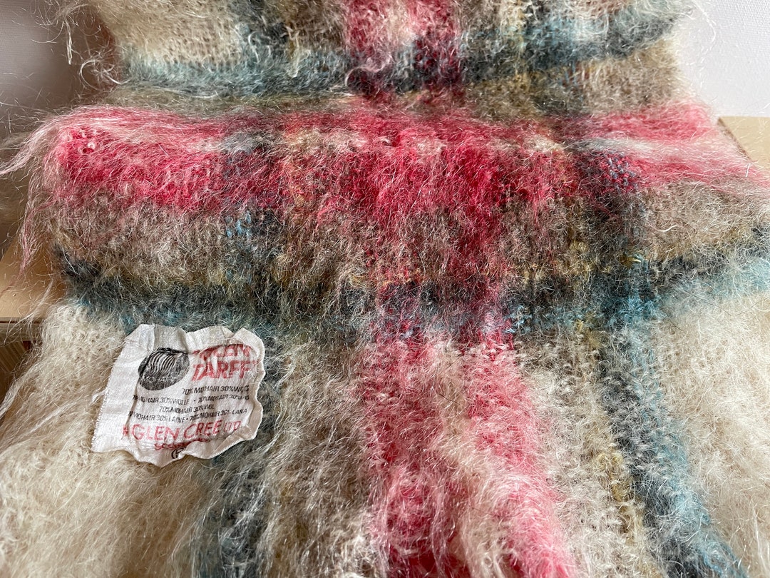 Glen Tarff Vintage Mohair Scarf, Glen Cree, Made in Scotland, Vintage ...