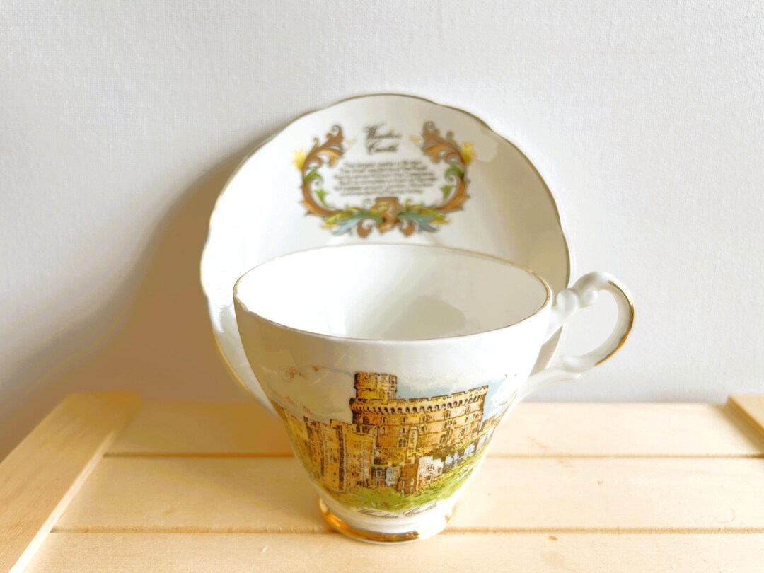 Windsor Castle Vintage Teacup and Saucer Set, Made in England - Etsy