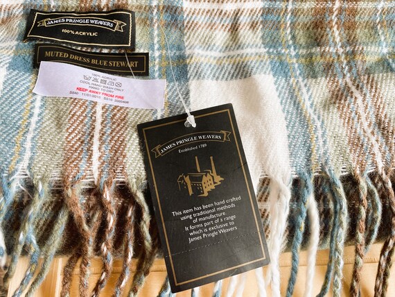 James Pringle Weavers Acrylic Scarf, Black Watch Tart… - Gem