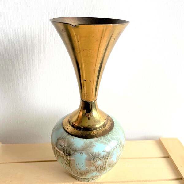 Painted Brass Delft - Etsy