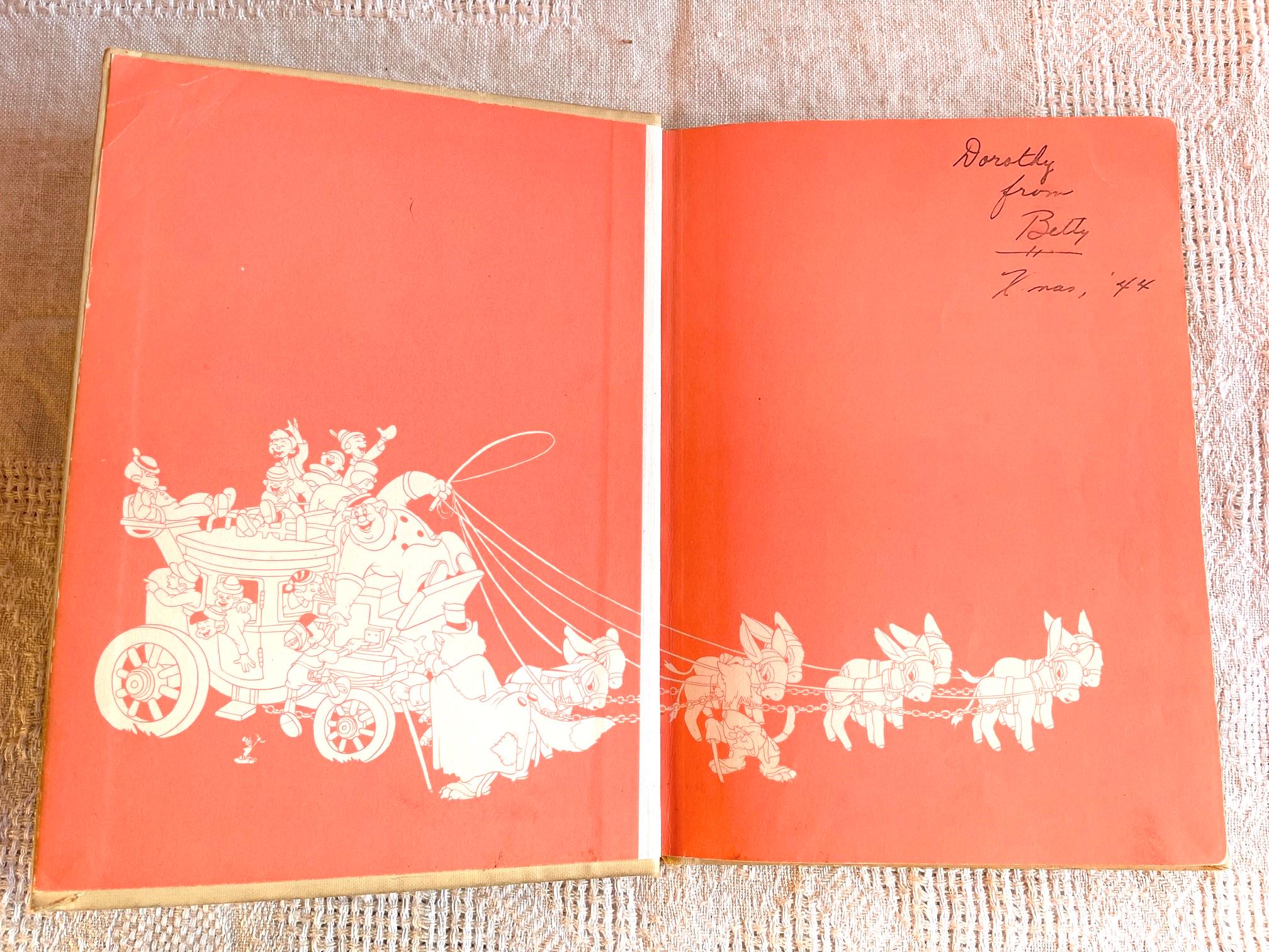 Pinocchio From Walt Disney, 1940 Hardcover Edition, Adapted From ...