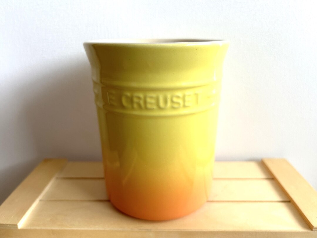 Le Creuset Yellow Kitchen Utensil Holder, Stoneware, France ...