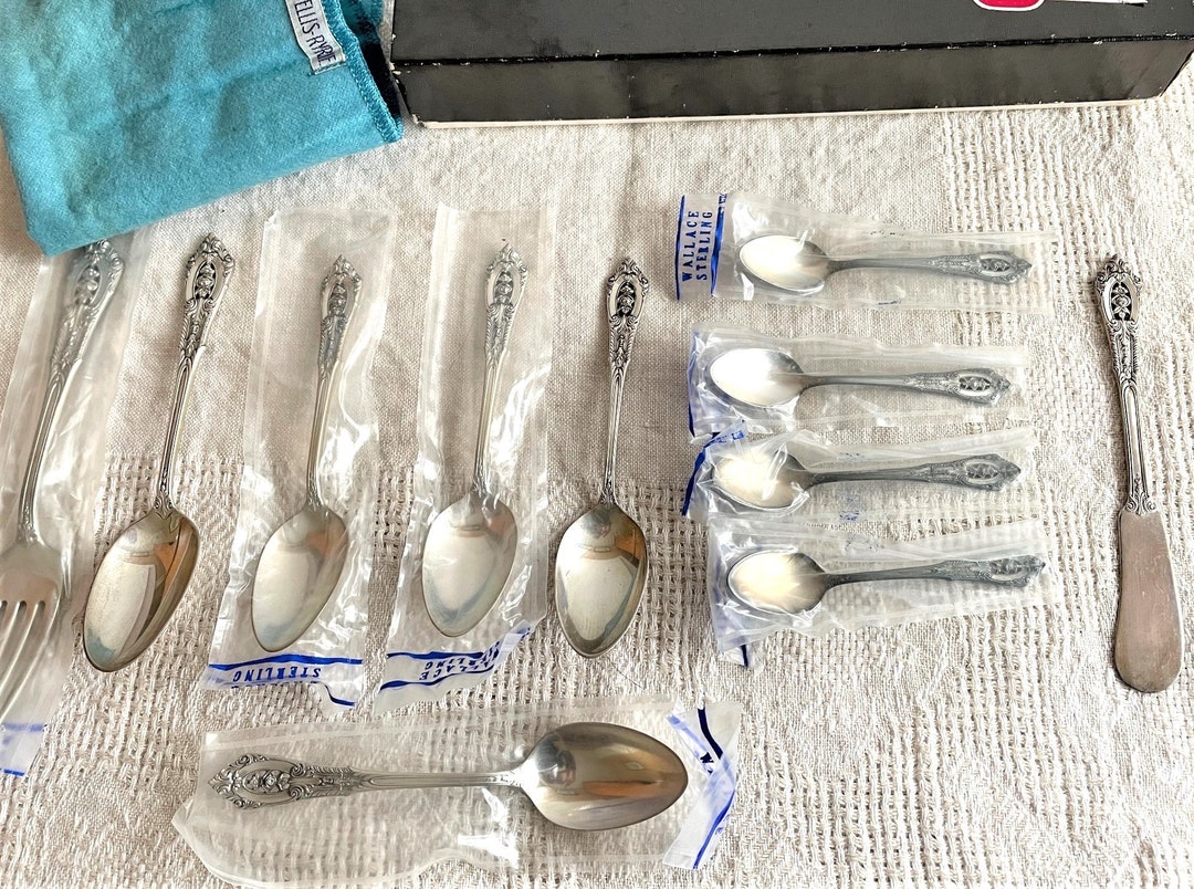 Wallace Sterling Silver Rose Point Cutlery Sterling Silver - Etsy