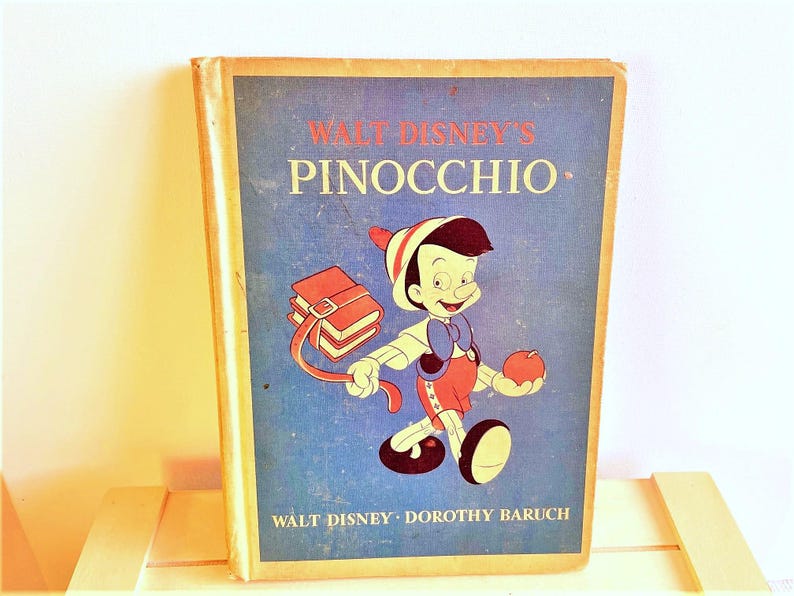 Pinocchio From Walt Disney, 1940 Hardcover Edition, Adapted From ...