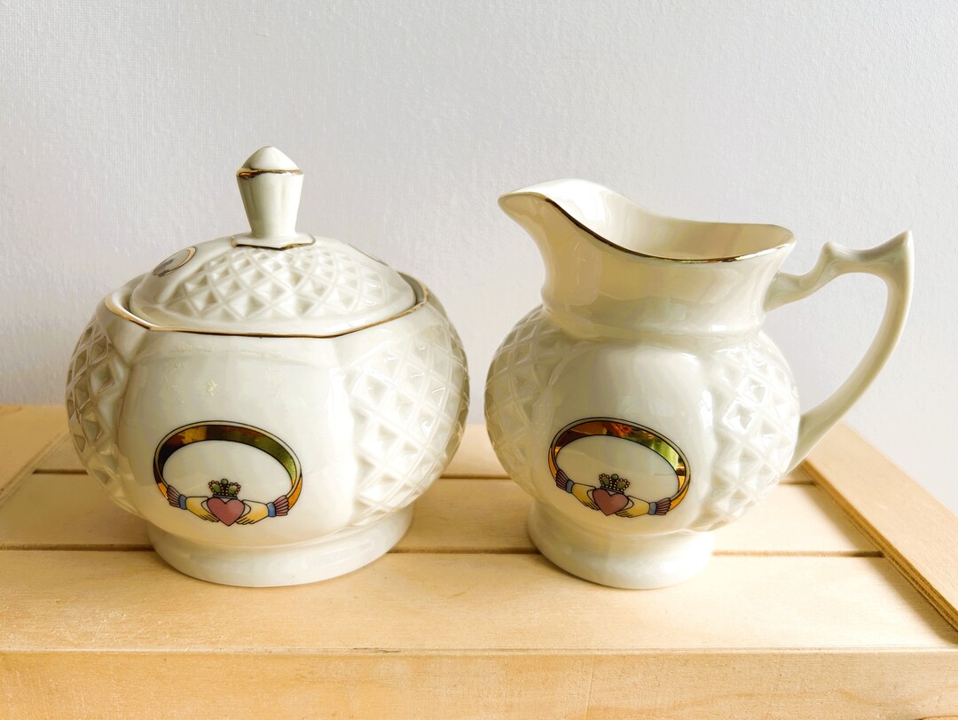 Irish Parian Donegal China Cream and Sugar Set Made in Ireland ...