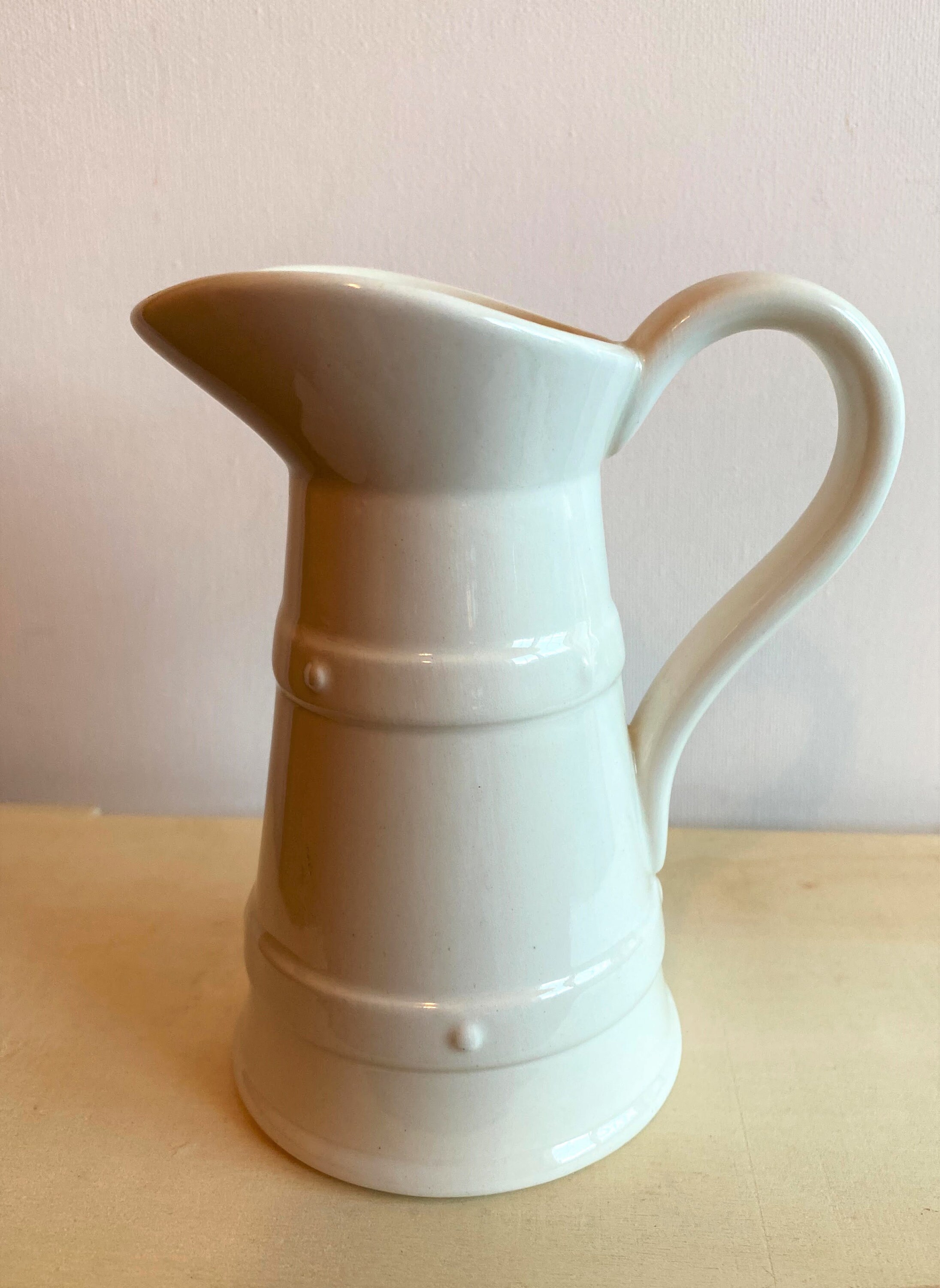 Lord Nelson Pottery Pitcher Made in England Small White | Etsy