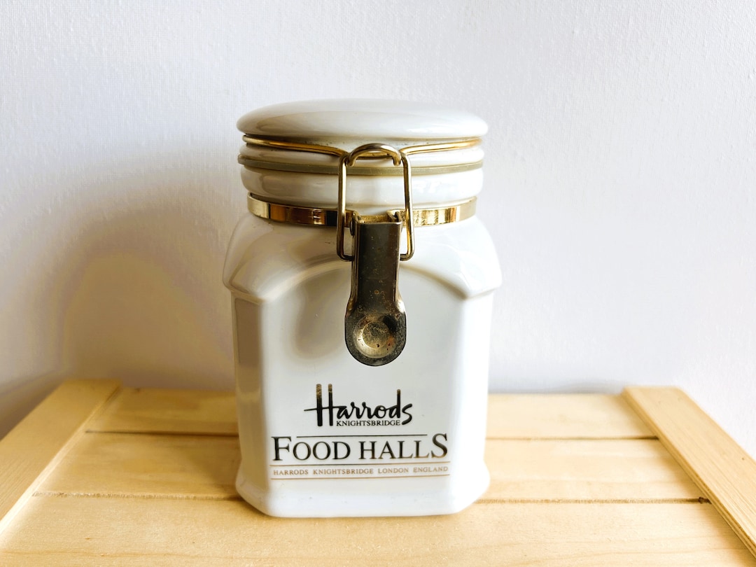 Harrods Knightsbridge White Cannister empty, London England, Harrods ...