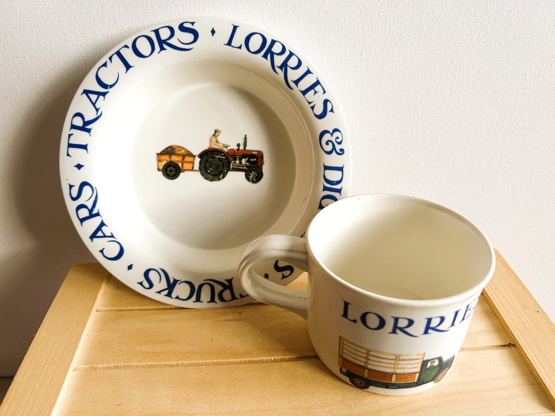Emma Bridgewater Men at Work Cup and Bowl Set Childrens - Etsy