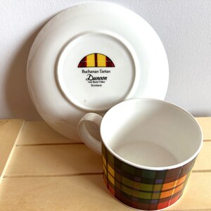 Dunoon Buchanan Coffee or Tea Cup and Saucer Set, Made in Scotland ...