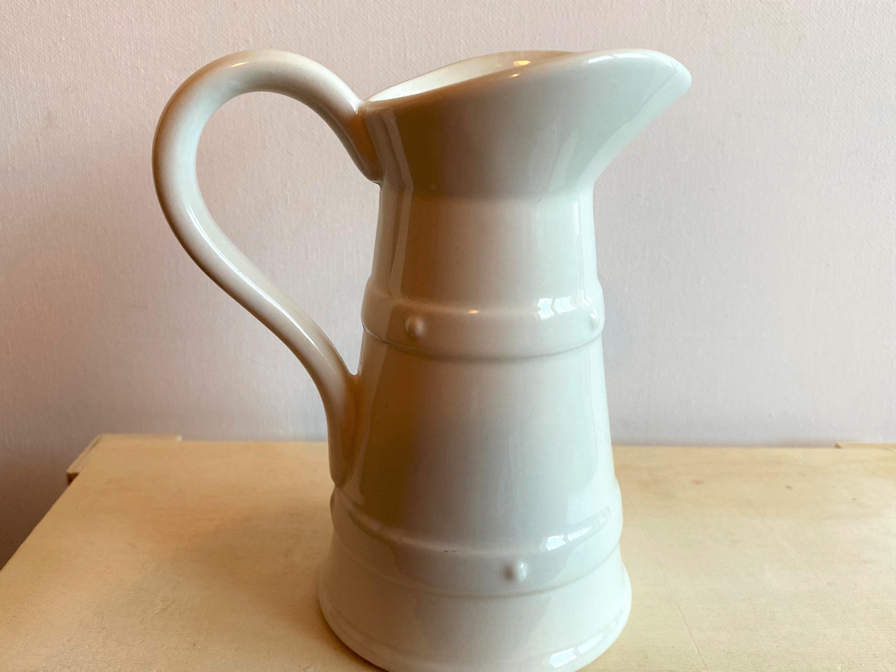 Lord Nelson Pottery Pitcher Made in England Small White | Etsy