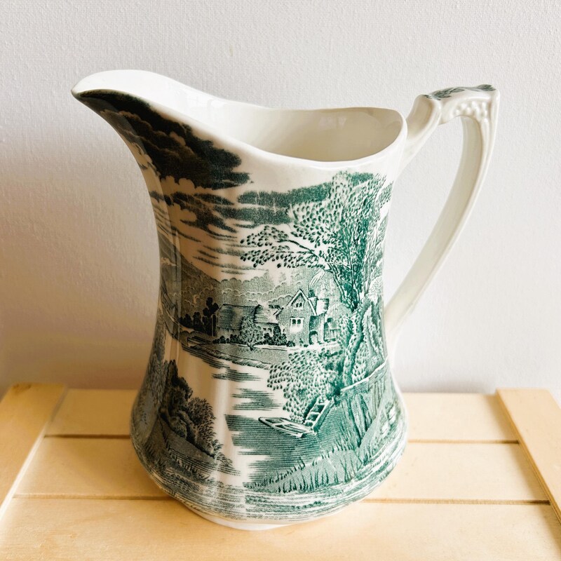 Green Transferware - Etsy
