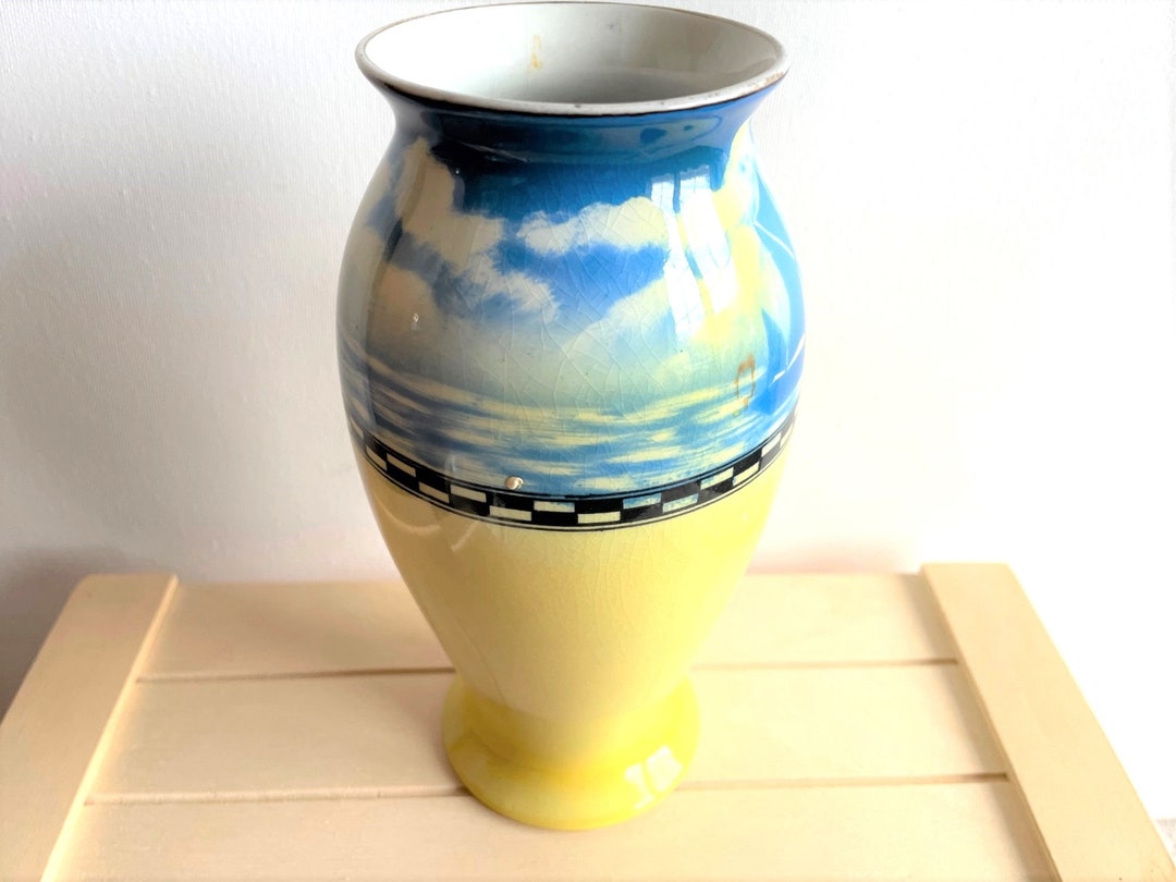 Midwinter Seascape Porcelon Vase, Made in Burslem England, Nautical ...