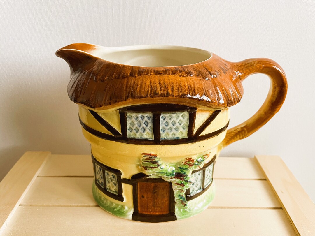 Burlington Ware Devon Cobb Cottage Large Vintage Jug Made in England ...