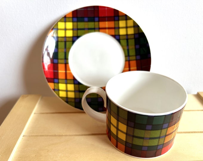 Dunoon Buchanan Coffee or Tea Cup and Saucer Set, Made in Scotland ...