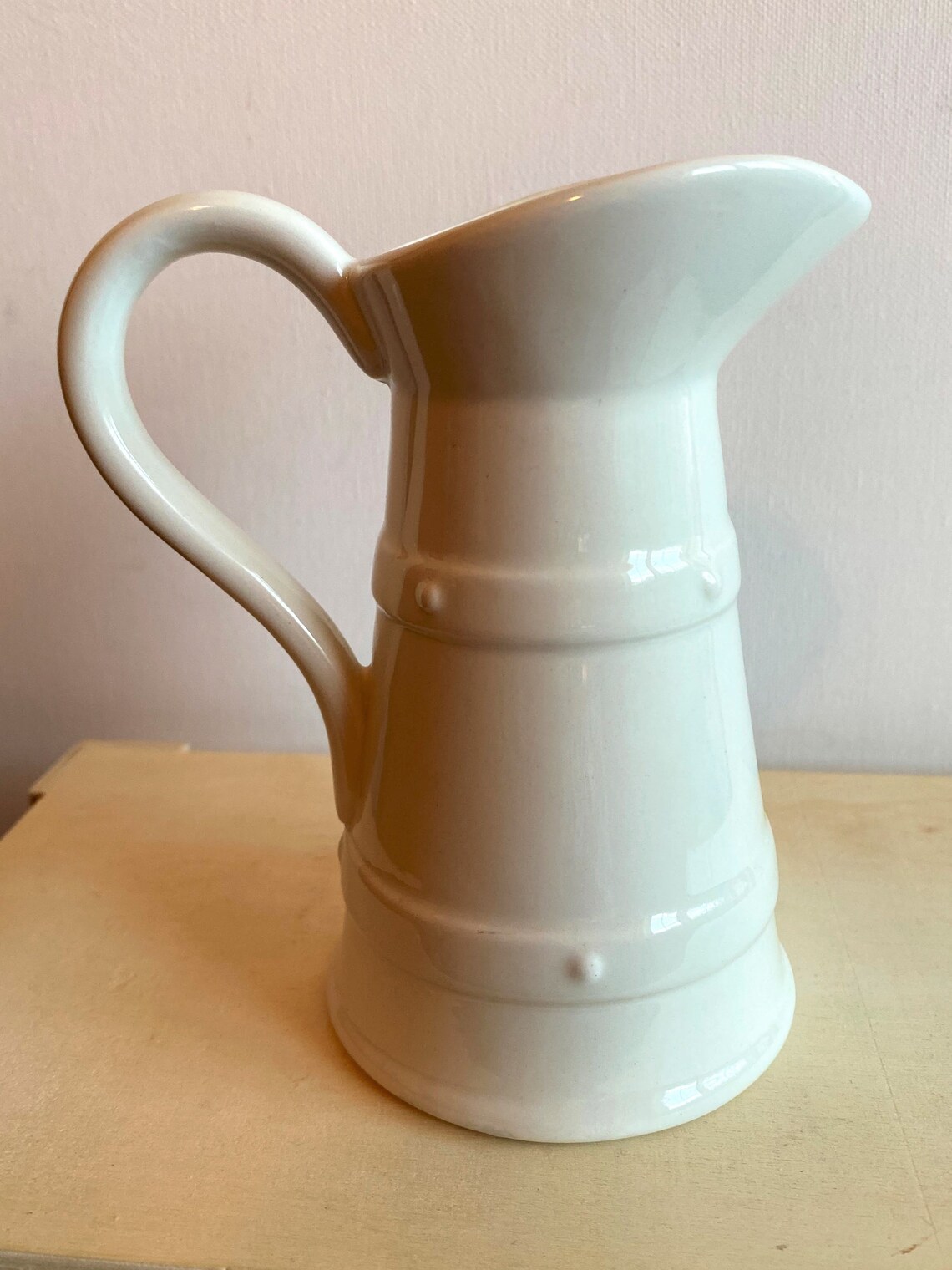 Lord Nelson Pottery Pitcher Made in England Small White | Etsy