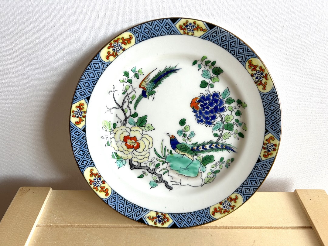 Antique Paragon Bird of Paradise Set of 4 China Side Plates, Made in ...