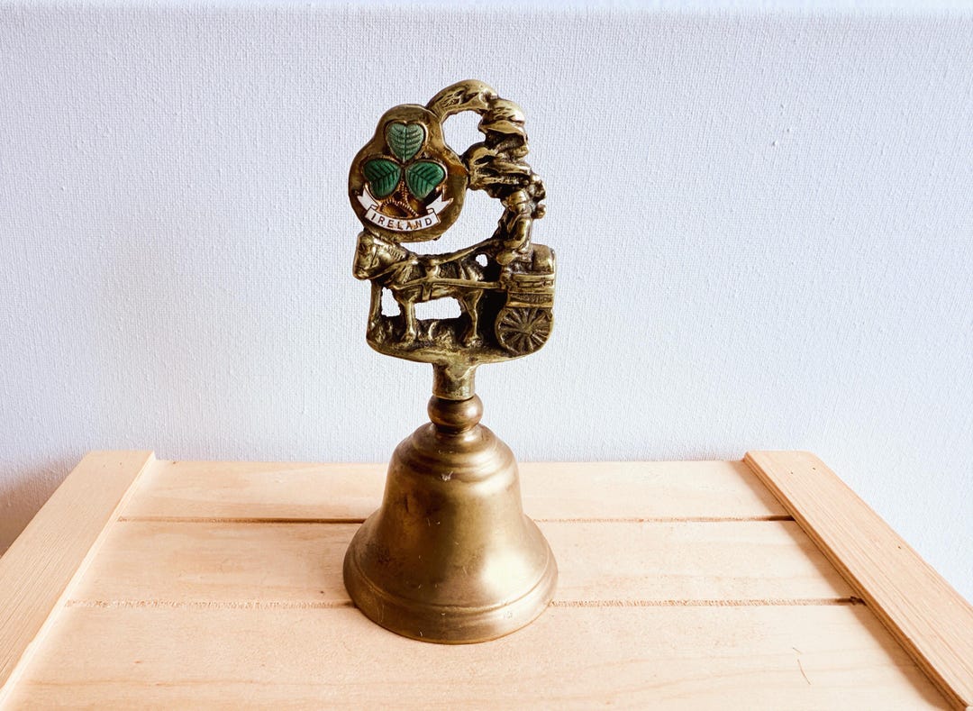 ELPEC Brassware of Distinction Vintage Brass Bell With Irish Theme ...