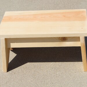 Handmade Primitive Wooden Step Stool Pine Unfinished Footstool - Etsy