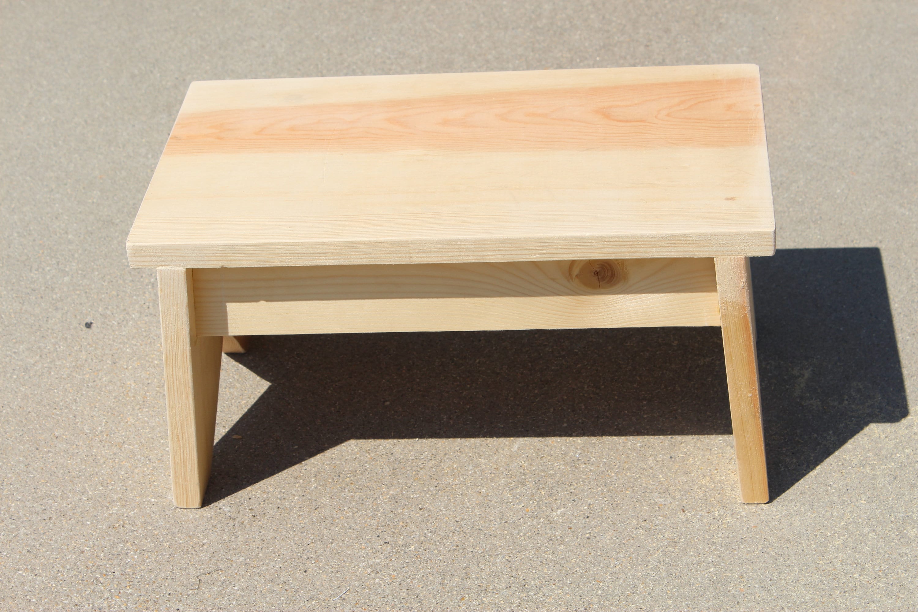 Handmade Primitive Wooden Step Stool Pine Unfinished Footstool - Etsy ...