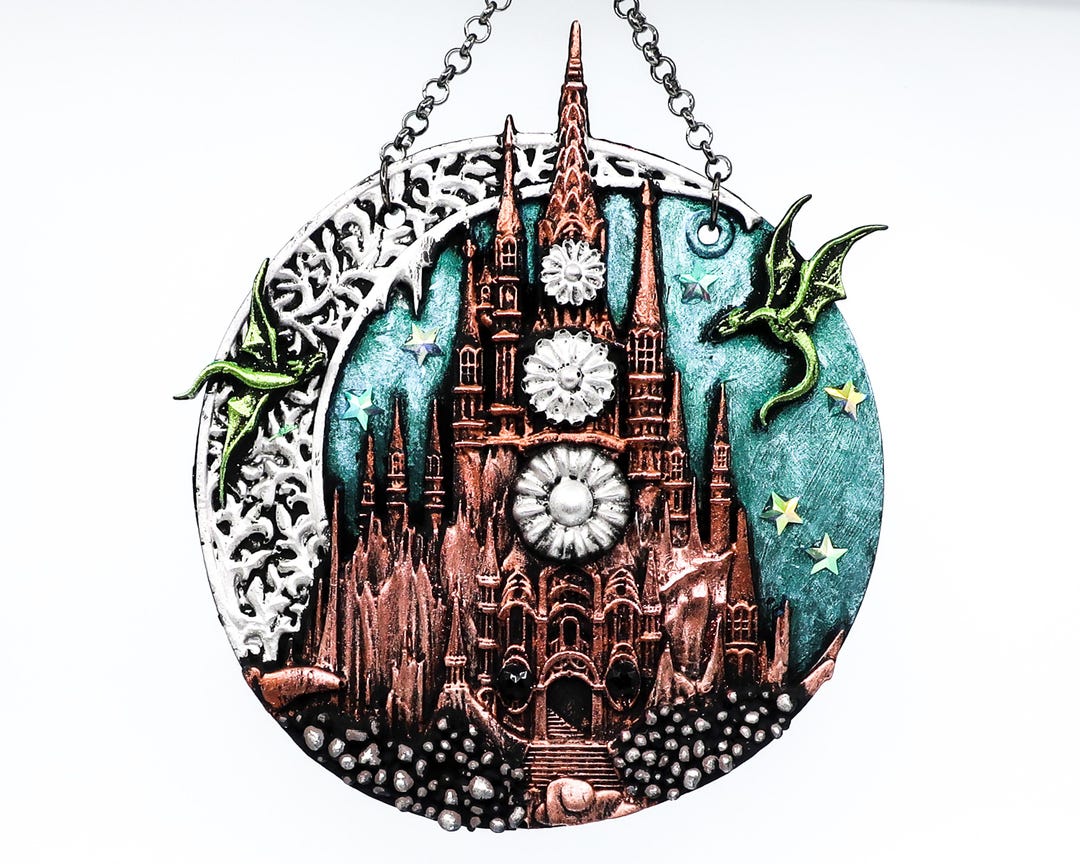 Make Believe Castle Small Wall Hanging, Fantasy Artwork for Daughter ...