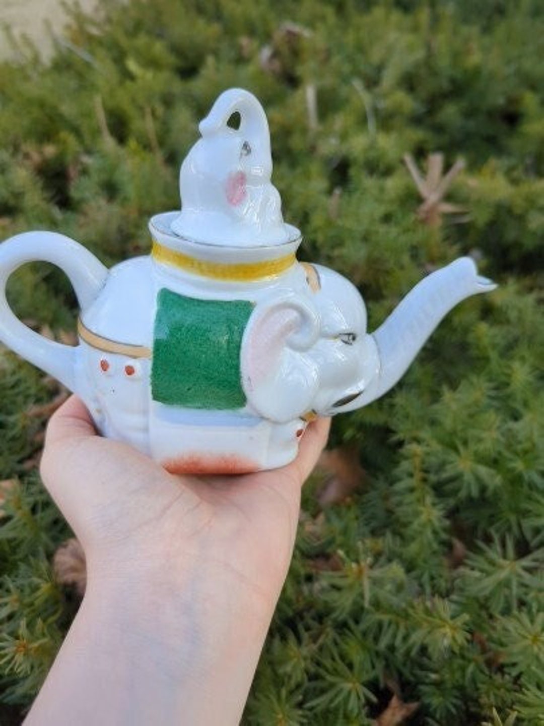 Elephant Teapot / Vintage Teapot / Elephant Gift / Gifts for Elephant ...