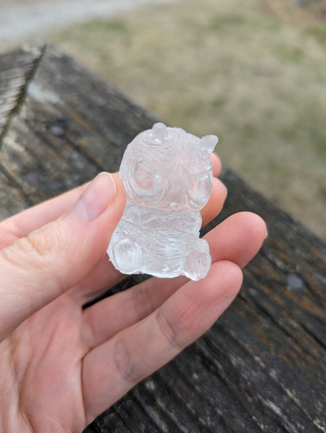 Tiny Clear Monster Grumpy Resin Monster Tiny Figurine Cute Gifts - Etsy