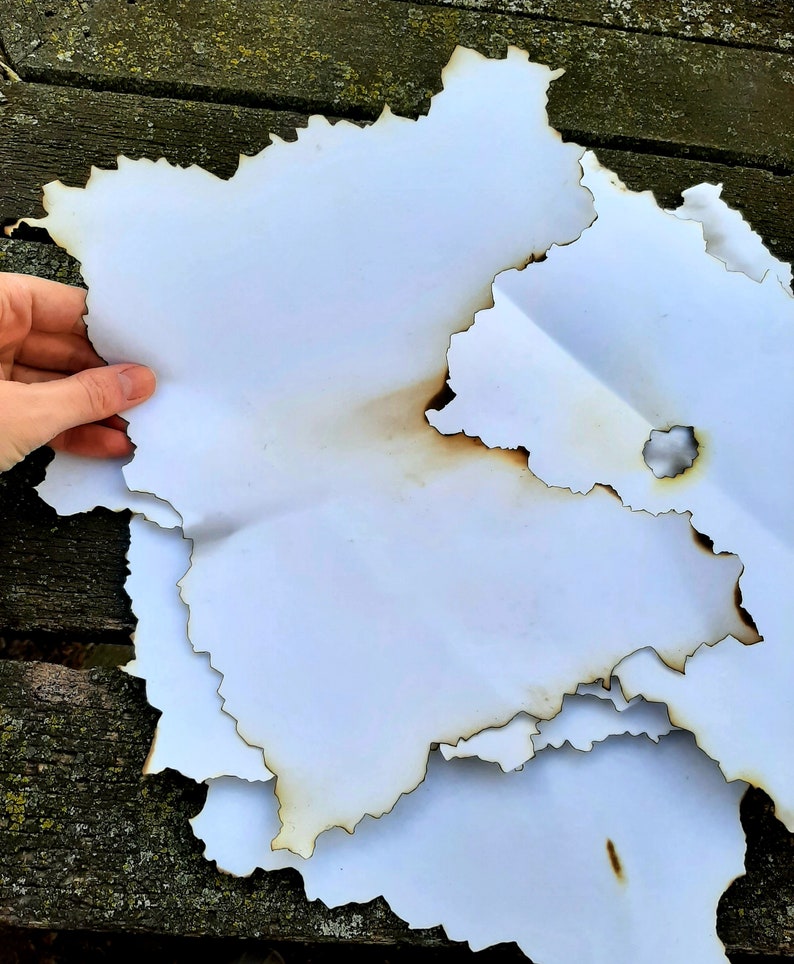 Burnt White Paper / Calligraphy Paper / Burnt Paper / Old Paper / Hand ...