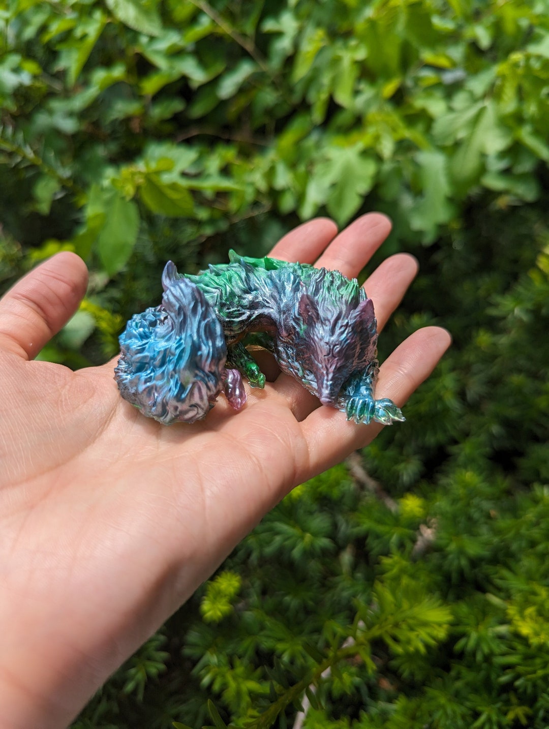 Multicolor Wolf Resin Dice Guardian Wolf Dice Guardian Dice Guardian GM ...