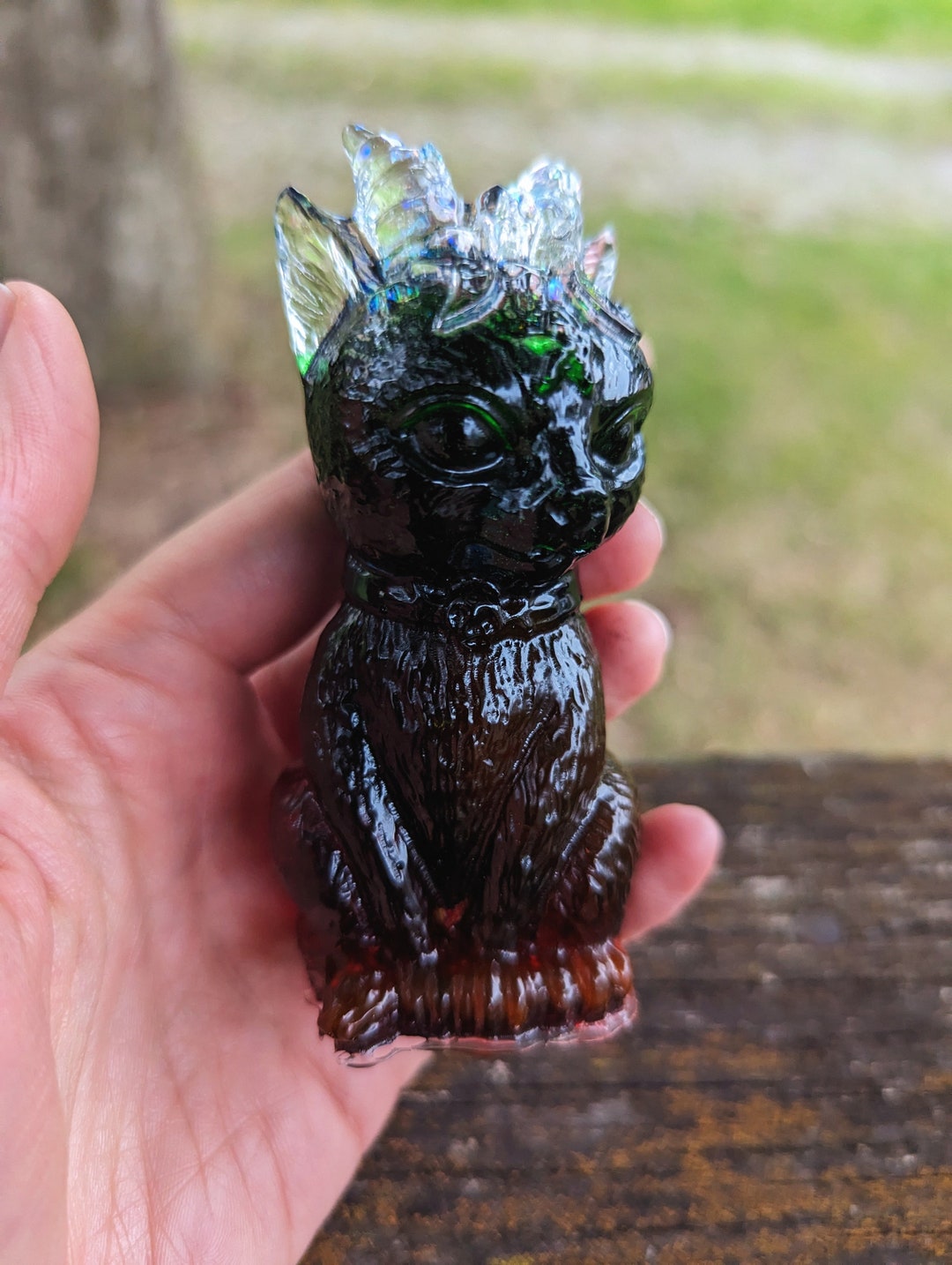 Baphomet Kitty With Sparkle Horns Pagan Gifts Bast Cat Goddess Resin ...