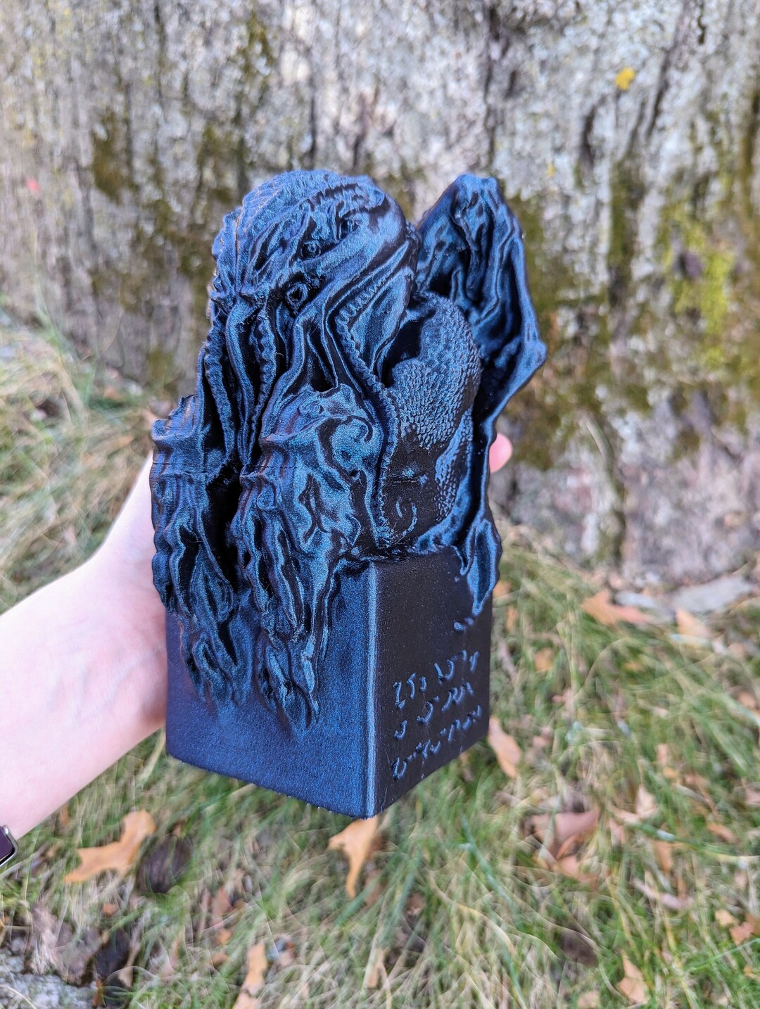 Blue Titanium Cthulhu Statue Huge Cthulhu 'huge Thulhu!' Statue of ...