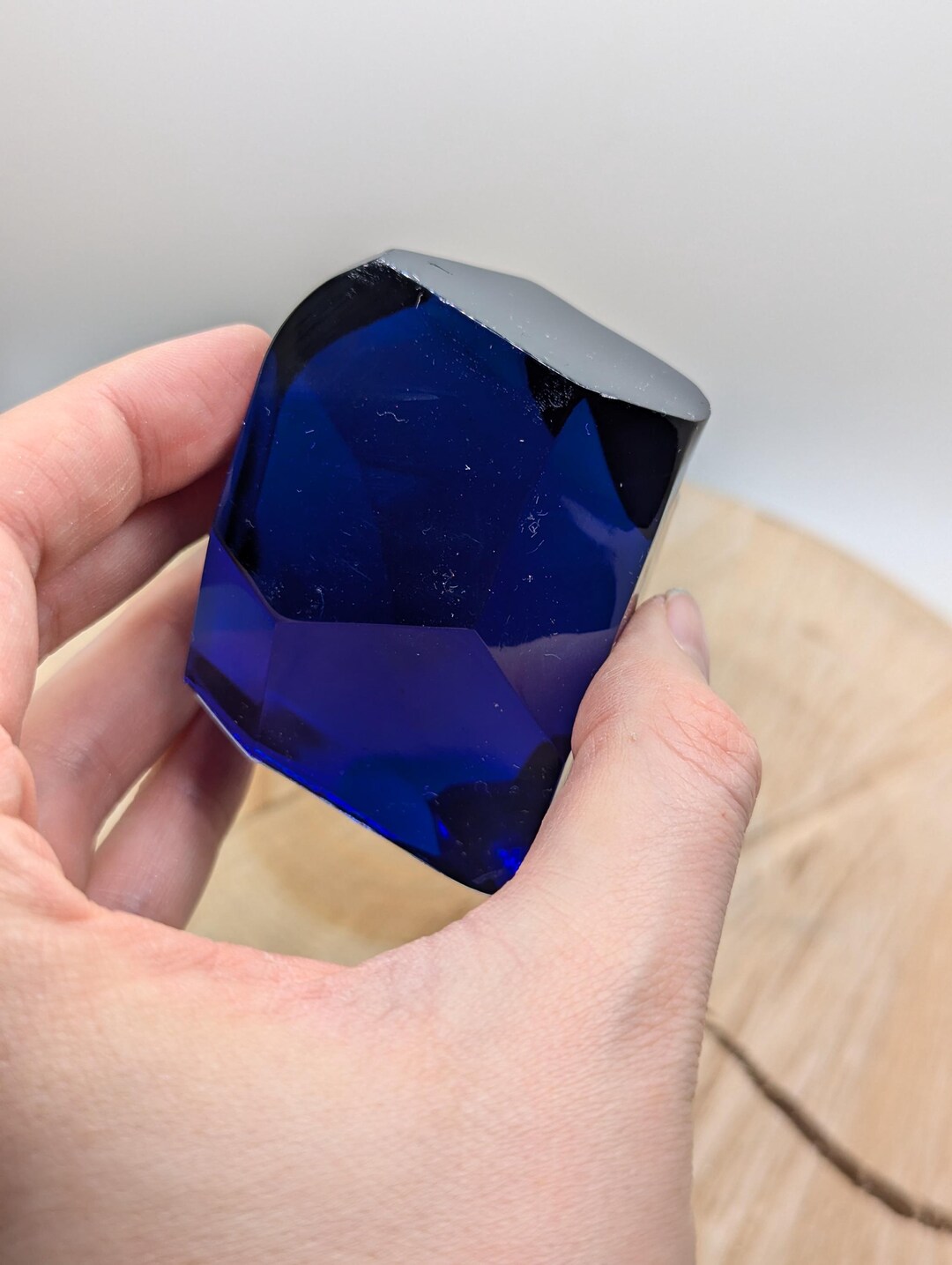 Midnight Blue Resin Gem Fake Crystal Resin Gem Ocean Crystal Navy Blue ...