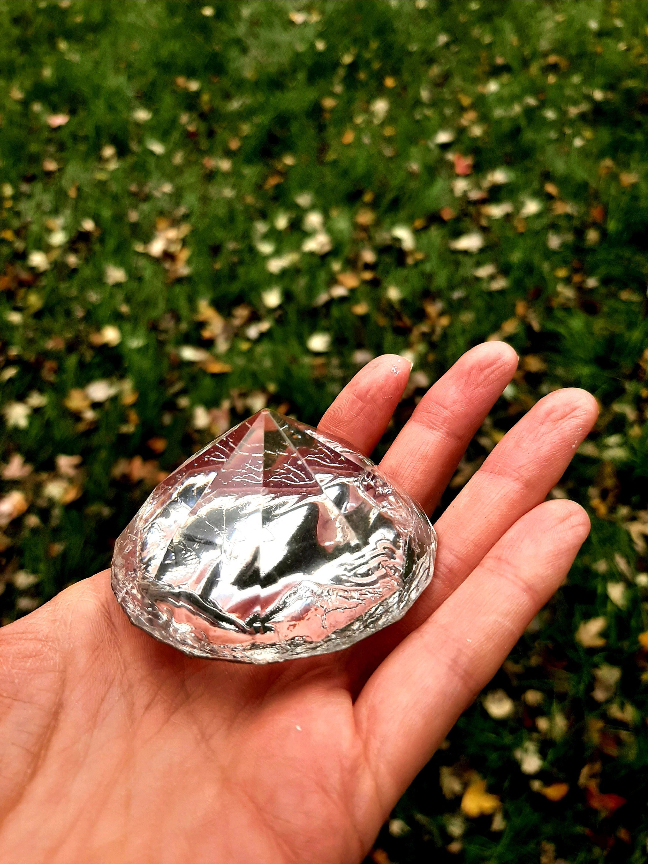 Art & Collectibles B Grade Clear Crystal Gem Clear Resin Gem Resin Gem ...