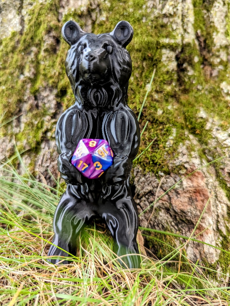 Grizzly Bear Dice Guardian 3D Printed Dice Guardian Role Playing ...