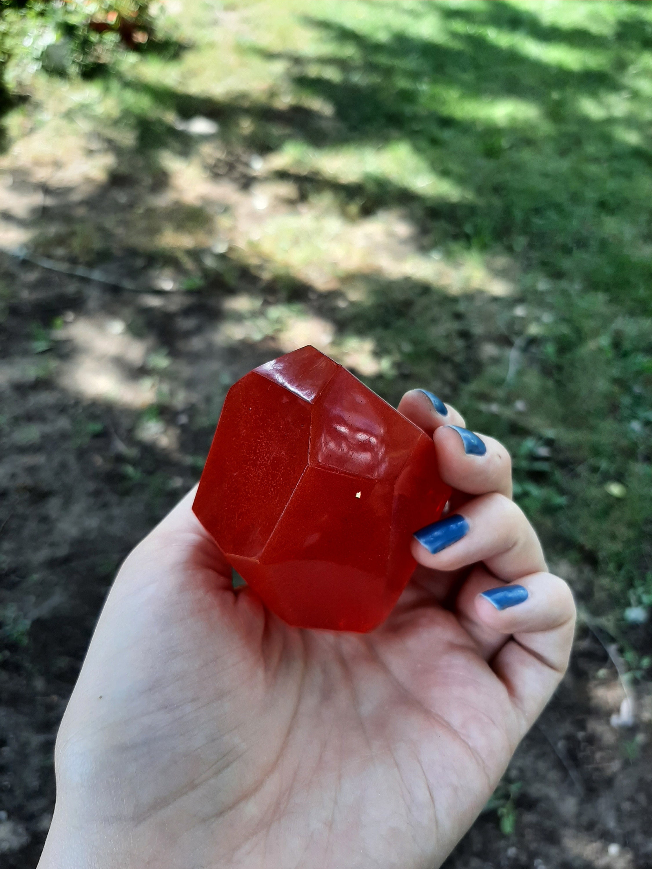 Resin Blood Gem / Opaque Red Crystal / Resin Crystal / Crystal | Etsy