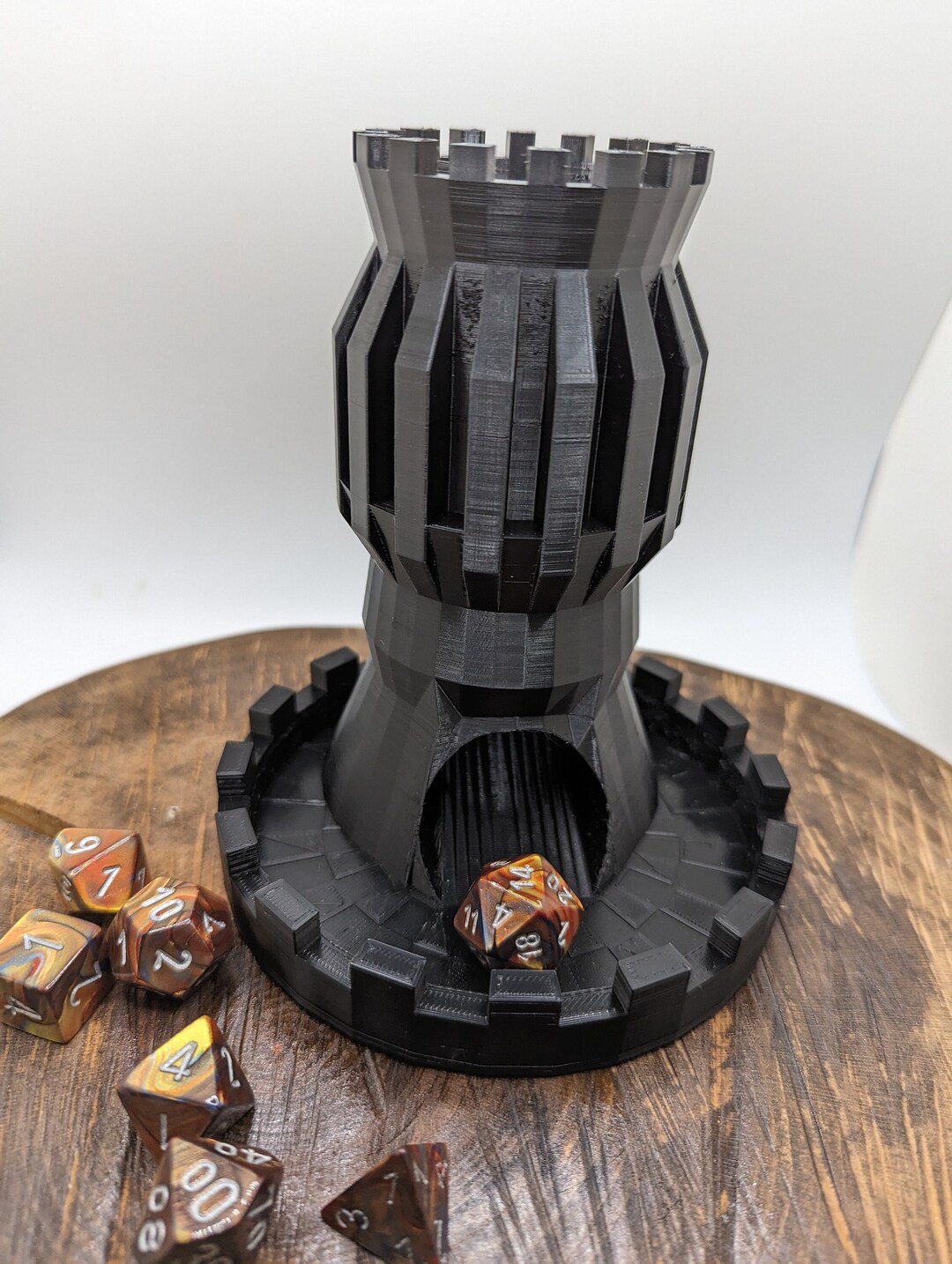 Black Dice Tower Dice Castle TTTRPG Gifts for Him Christmas Gifts D20 ...