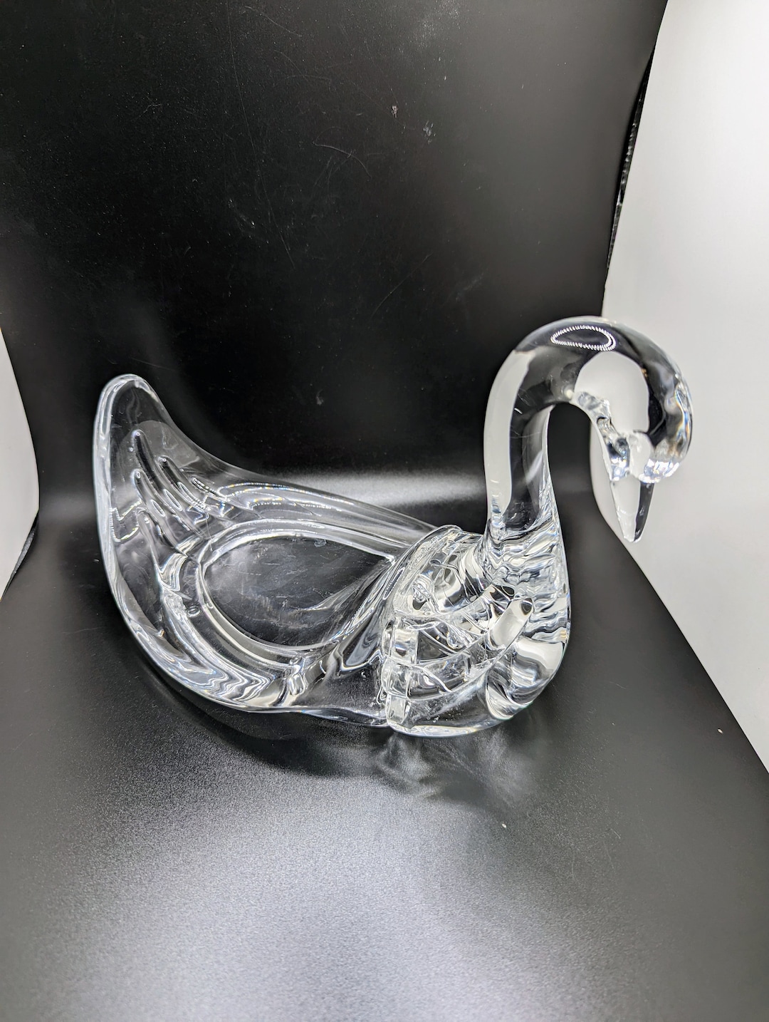 Clear Swan Holder Swan Decor Gifts for Swan Lovers Birds Plastic Bird ...
