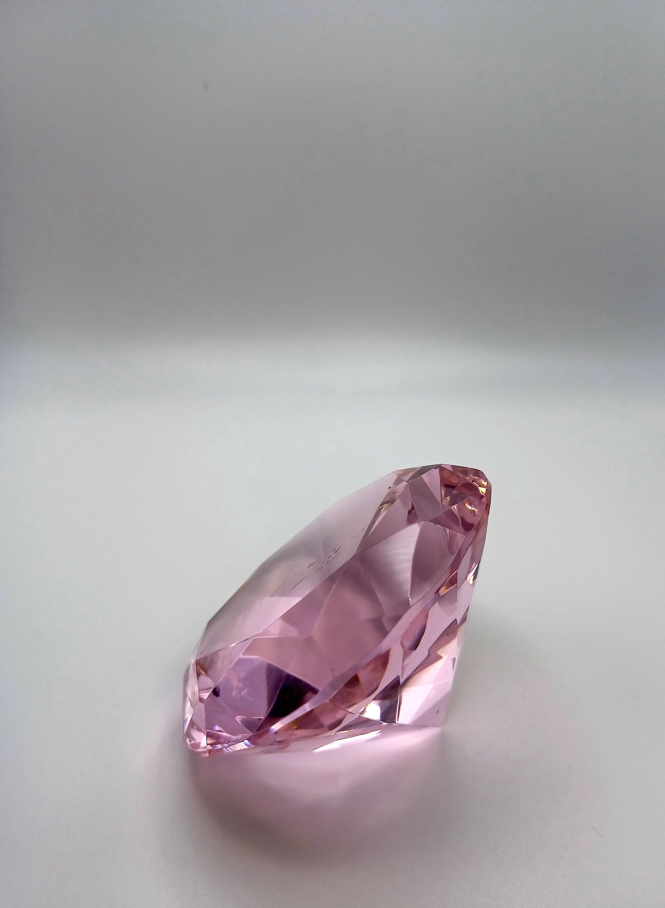 Paperweights Home & Living GLOW Pink Diamond Resin Gem Paperweight etna ...