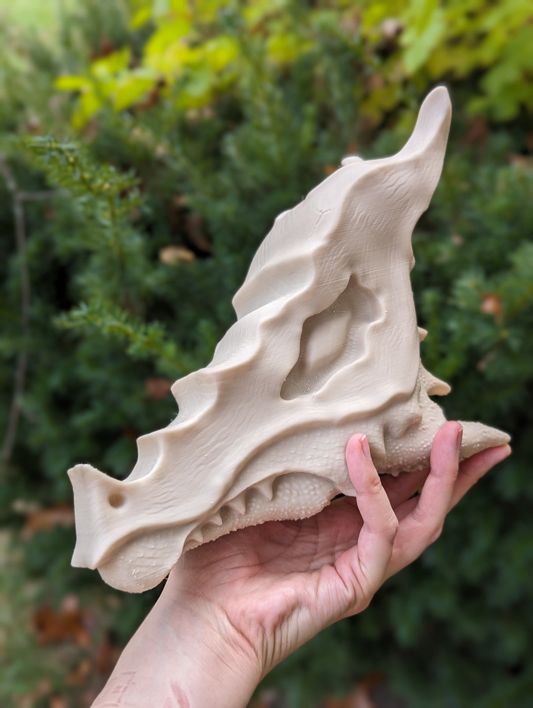 HUGE PLA Dragon Head / Bone Dragon Head / 3D Printed Staff Topper ...