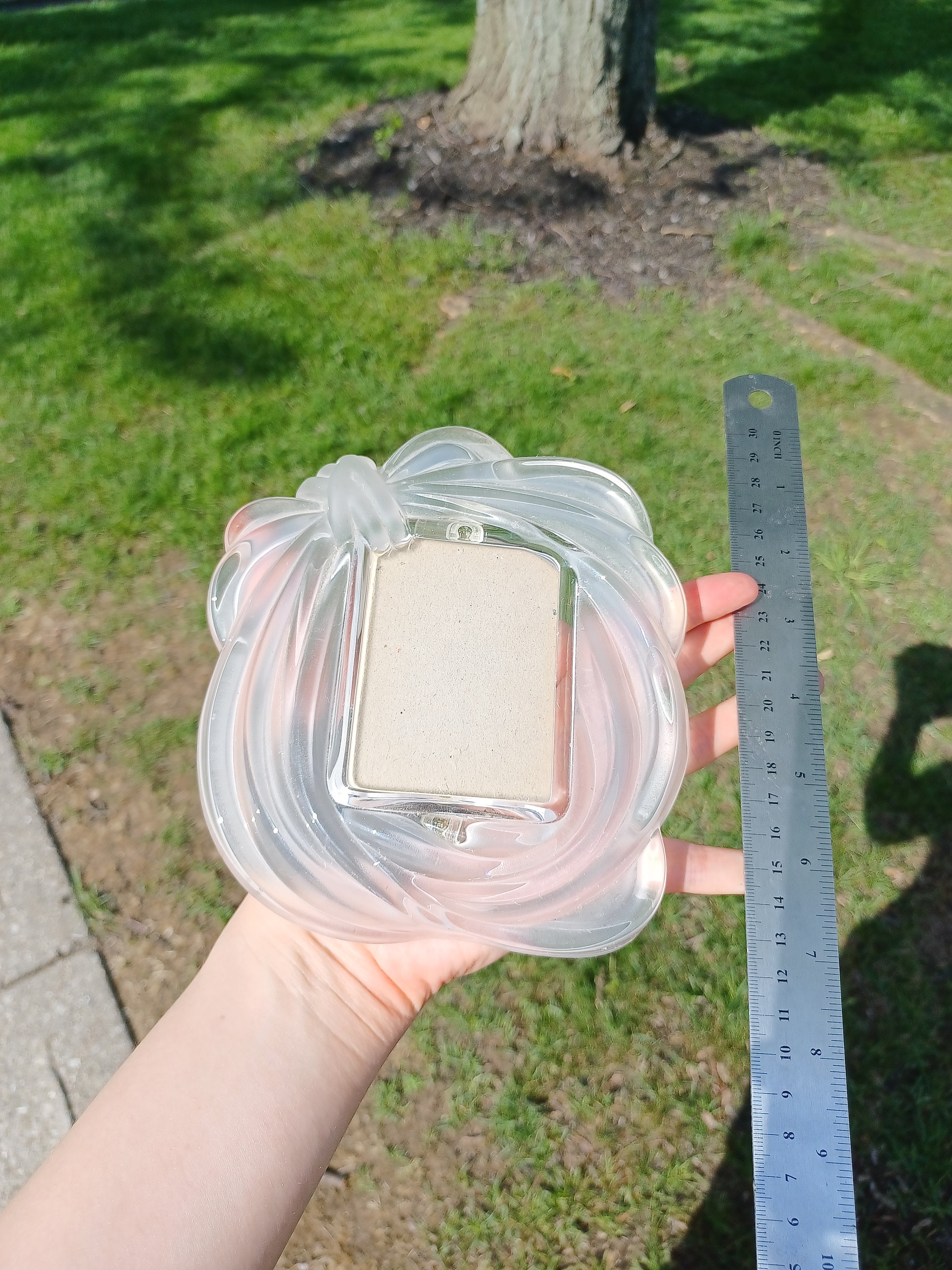 Frosted Glass Photo Frame / Photo Frames / Vintage Frames / - Etsy