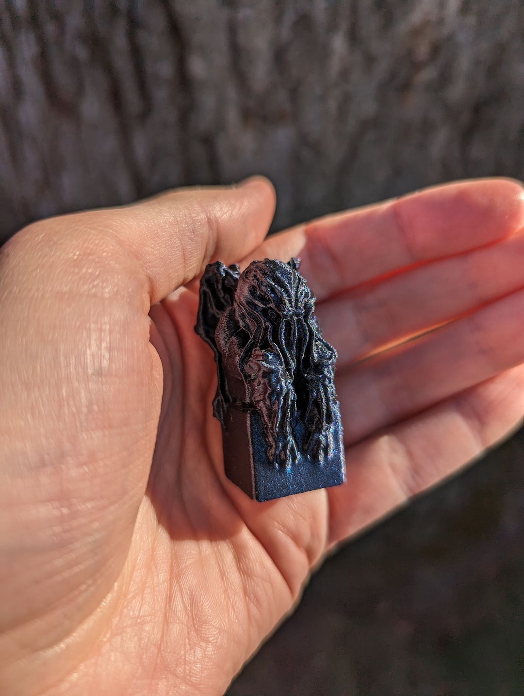 Navy Blue Cthulhu Statue PLA Cthulhu - Etsy