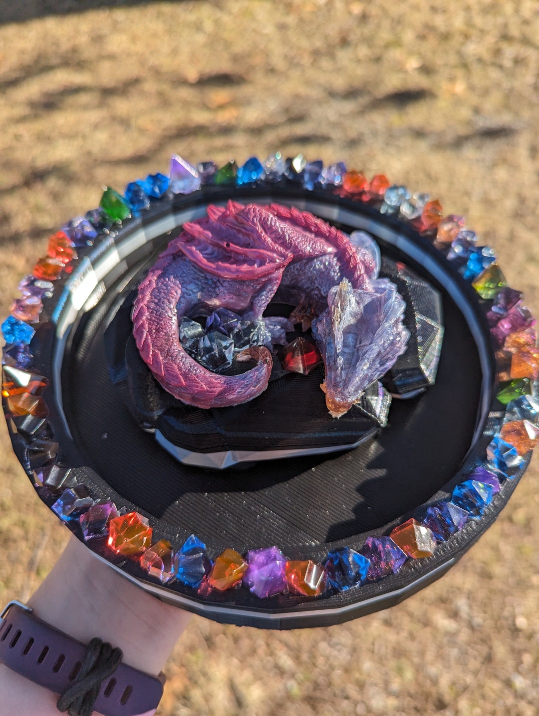 Dragon Hoarde Resin Dragon TTRPG Gifts Dice Tray Fantasy Gifts Nerd ...