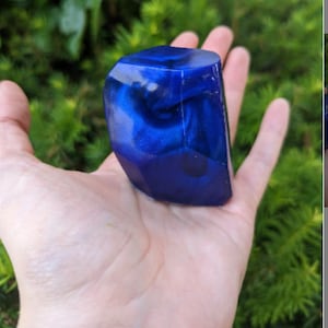 Custom Glow Crystal Resin Glow Crystal Wizard Staff Topper UV Reactive ...