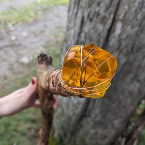 Custom Wizard Staff Walking Stick Cosplay Staff Cane Rustic Wood Staff ...