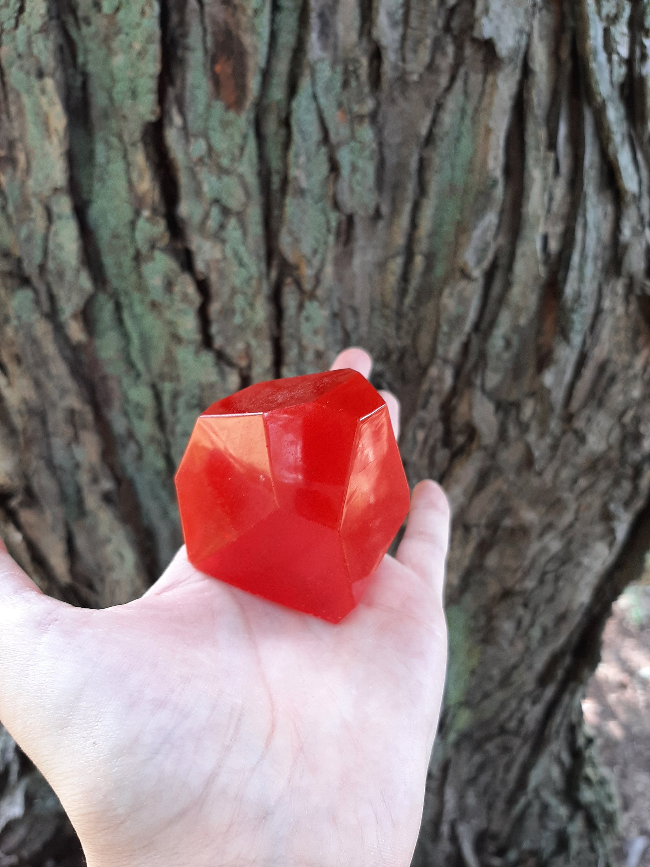 Resin Blood Gem / Opaque Red Crystal / Resin Crystal / Crystal | Etsy