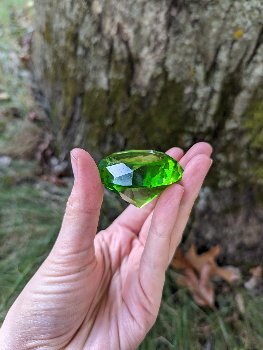 Faux Emerald Gem Video Game Prop Resin Emerald Gem for Cosplay Nerd ...