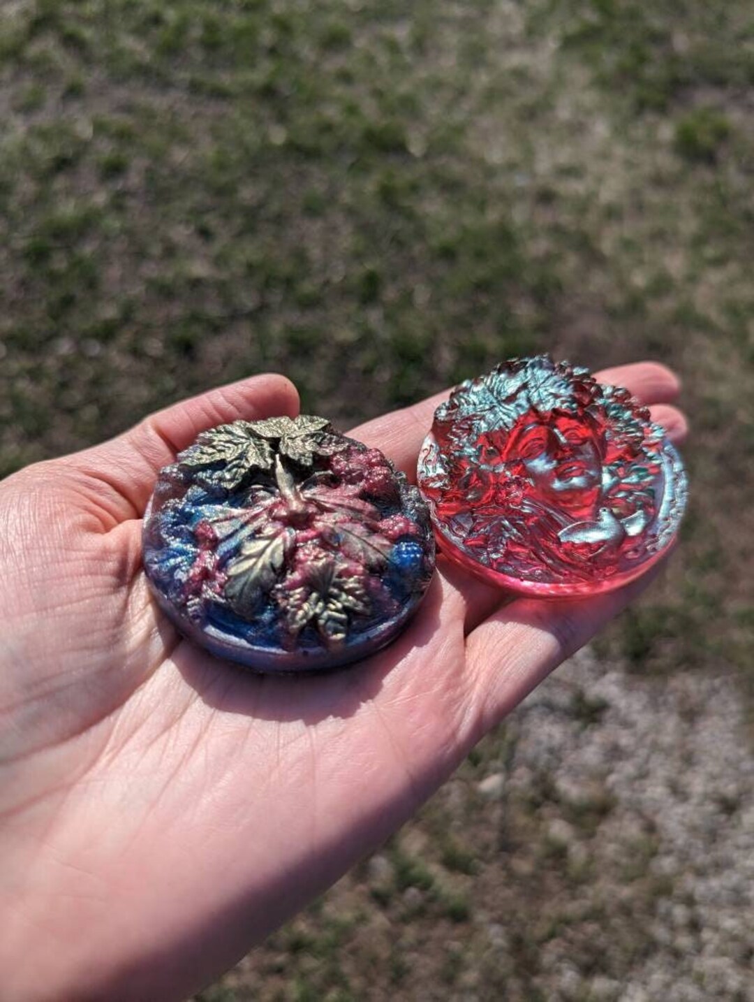 Green Man or Dryad Charms Gaia Altar Gifts of Witches Gifts for Pagans ...