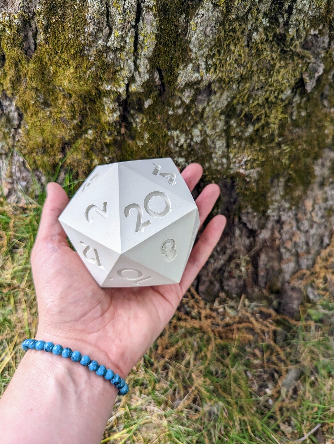 Giant Plaster of Paris D20 B Grade Plaster of Paris D20 Chonk D20 the ...